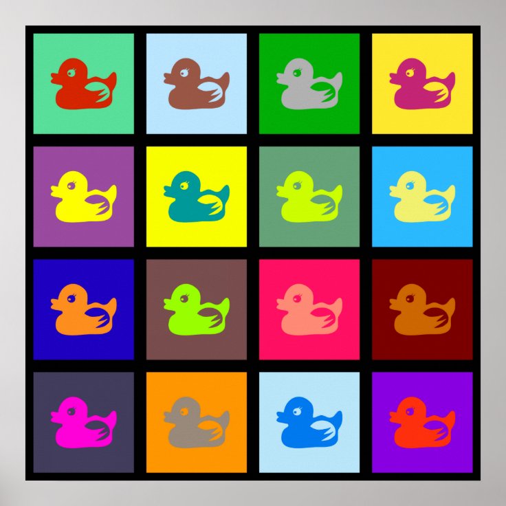 Duck Tile Wallpaper Poster | Zazzle