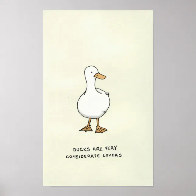 duck trivia poster | Zazzle