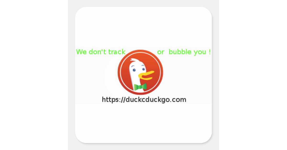 duckduckgo Sticker | Zazzle