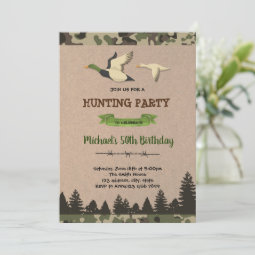 Ducks hunting invitation | Zazzle