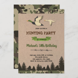 Ducks hunting invitation | Zazzle