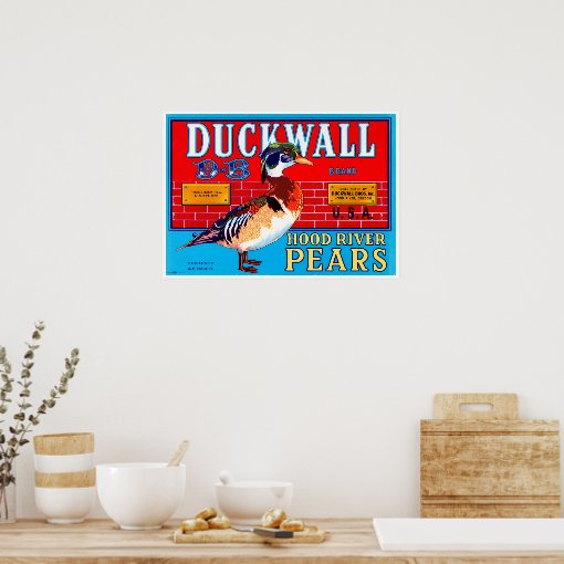 Duckwall Hood River Pears Poster | Zazzle