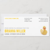 Ducky Kitsch Birthday Party Invitation | Zazzle