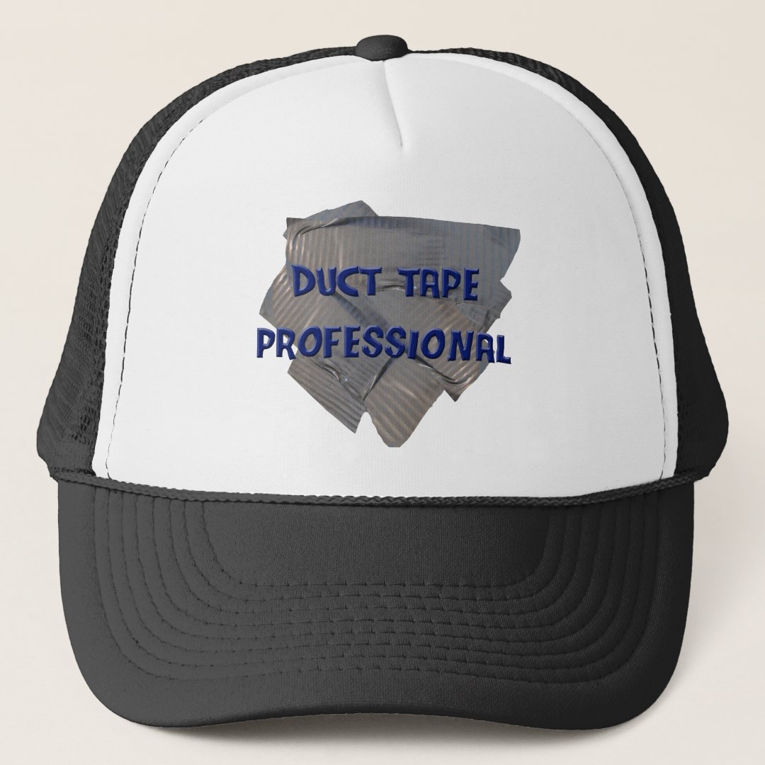 duct tape professional trucker hat | Zazzle