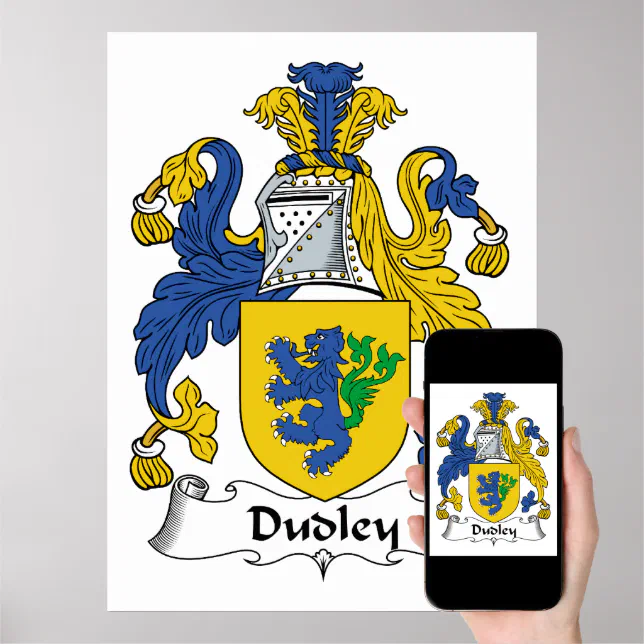 Dudley Family Crest Poster | Zazzle