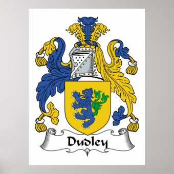 Dudley Family Crest Poster | Zazzle