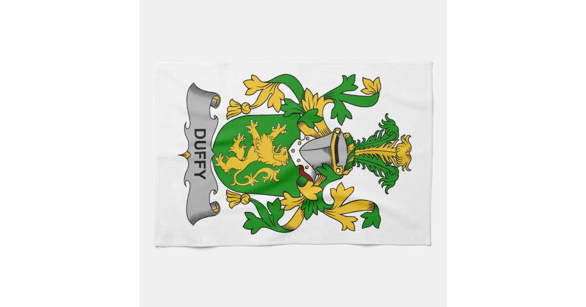 Duffy Family Crest Kitchen Towel | Zazzle