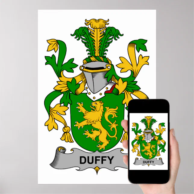 Duffy Family Crest Poster | Zazzle