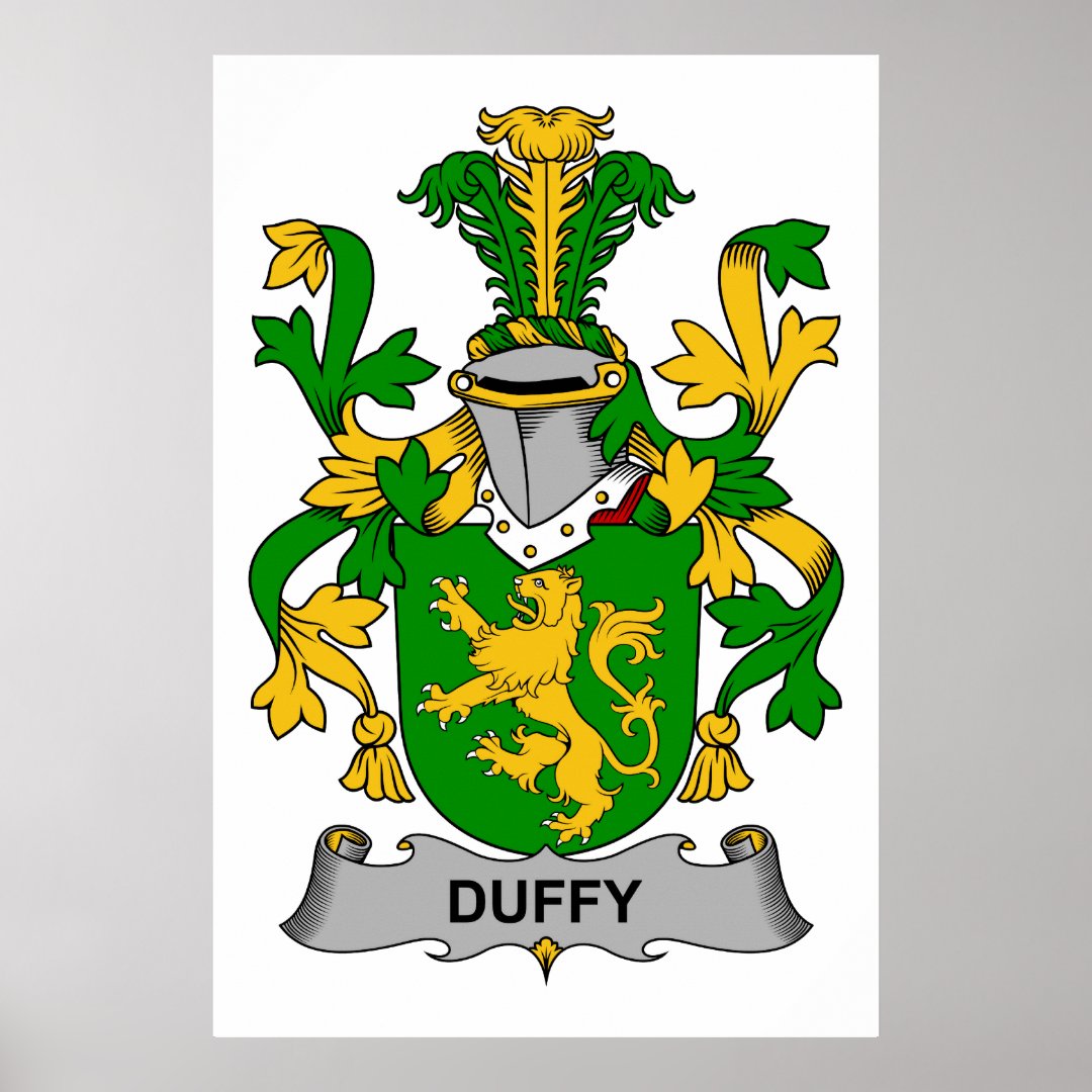 Duffy Family Crest Poster | Zazzle