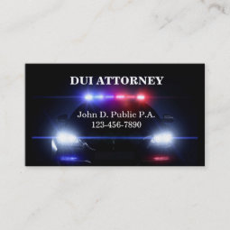 DUI Attorney Business Cards | Zazzle