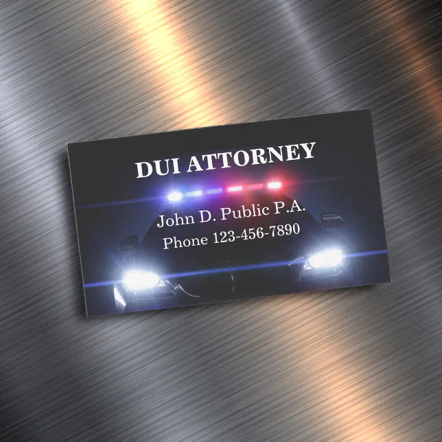 DUI Attorney Defense Lawyer Business Card Magnet | Zazzle