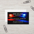 DUI Attorney Police Lights Business Cards | Zazzle
