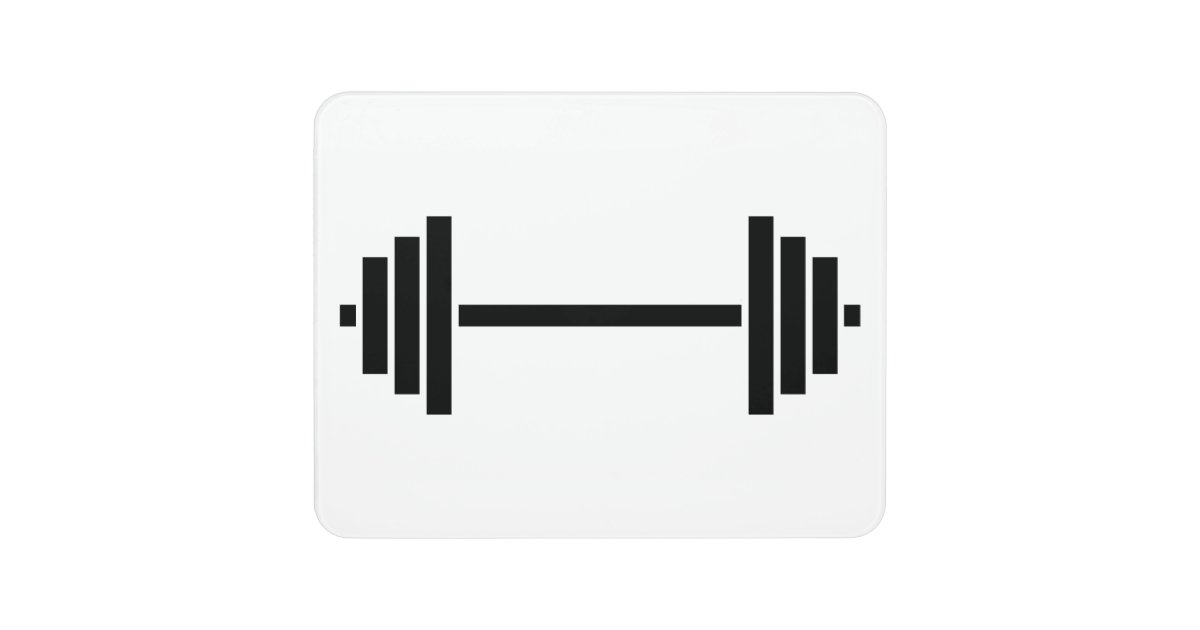 Dumbbells Door Sign | Zazzle