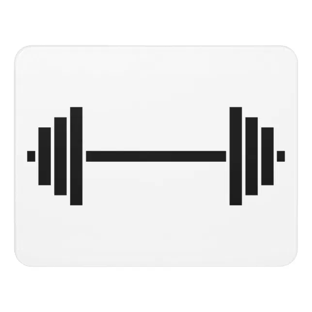 Dumbbells Door Sign | Zazzle