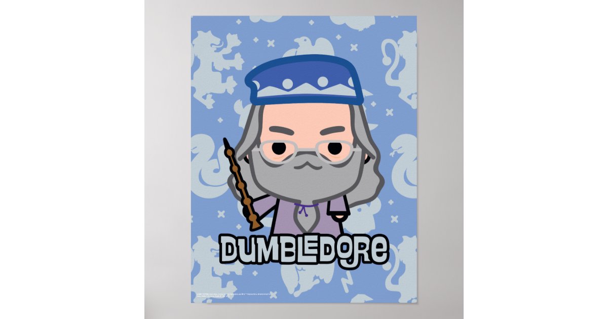 Dumbledore Cartoon Character Art Poster | Zazzle