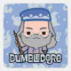 Dumbledore Cartoon Character Art Square Sticker | Zazzle