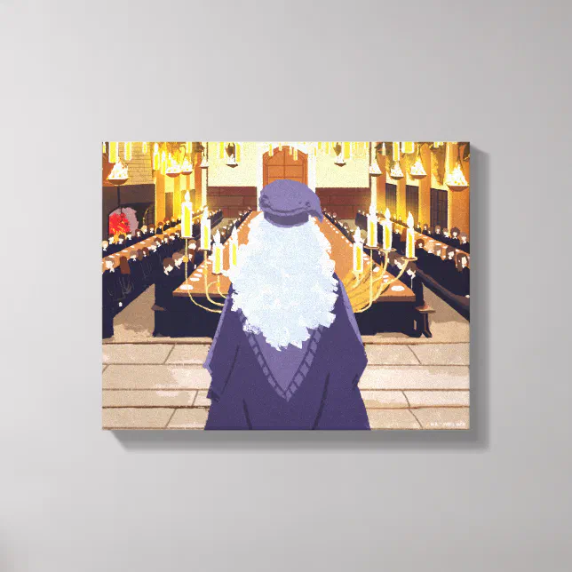 Dumbledore Speaking in the Hogwarts Great Hall Canvas Print | Zazzle