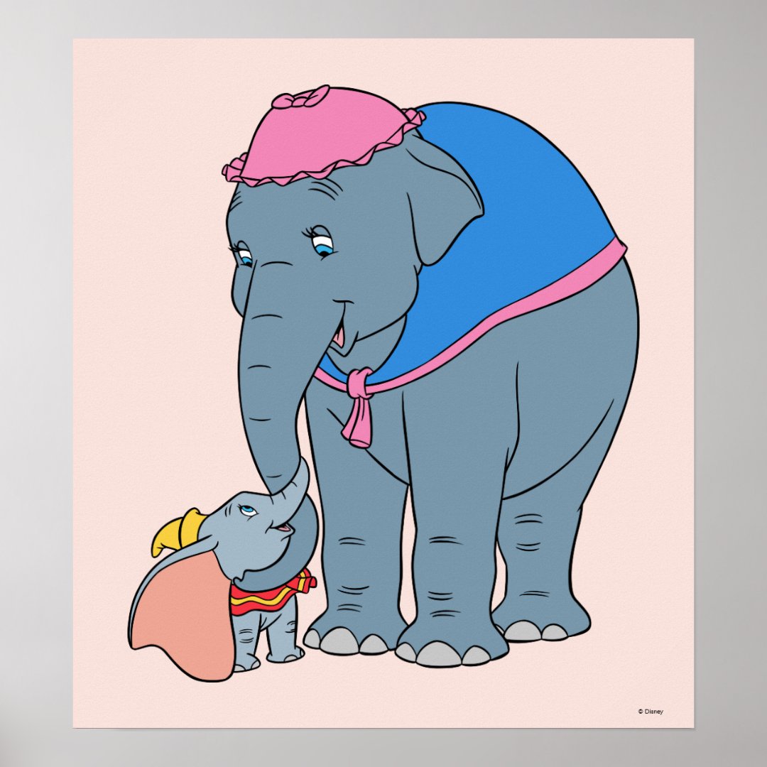 Dumbo and his Mother Poster | Zazzle