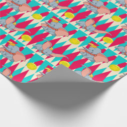 Dumbo Bright Circus Pattern Wrapping Paper | Zazzle