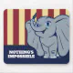 Dumbo | Cartoon Dumbo Holding Up Feather Mouse Pad | Zazzle