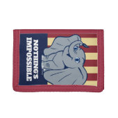 Dumbo | Cartoon Dumbo Holding Up Feather Trifold Wallet | Zazzle