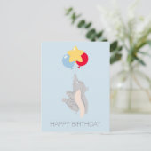 Dumbo & Colorful Balloons | Happy Birthday Postcard | Zazzle