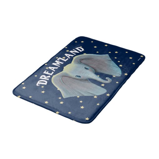 Dumbo | Cute Large Ears Painted Art Bath Mat | Zazzle