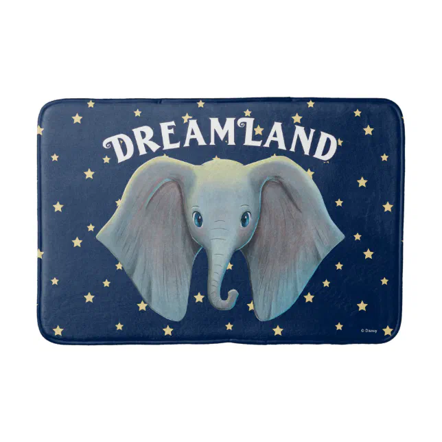Dumbo | Cute Large Ears Painted Art Bath Mat | Zazzle
