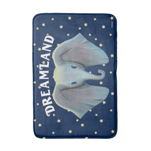 Dumbo | Cute Large Ears Painted Art Bath Mat | Zazzle
