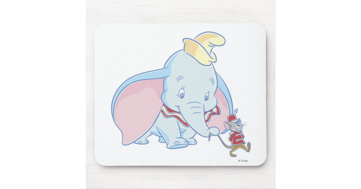 Dumbo Dumbo and Timothy Q. Mouse talking Mouse Pad | Zazzle