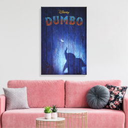 Dumbo | Dumbo Shadow With Feather Theatrical Art Canvas Print | Zazzle