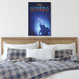 Dumbo | Dumbo Shadow With Feather Theatrical Art Canvas Print | Zazzle