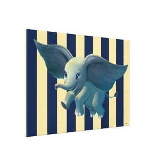 Dumbo | Flying Dumbo Painted Art Canvas Print | Zazzle
