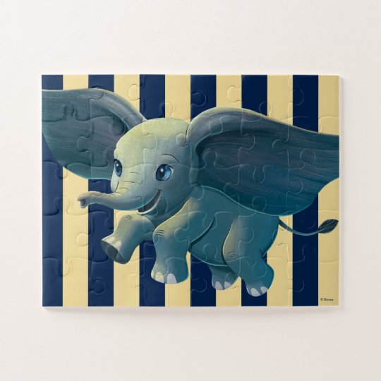 Dumbo | Flying Dumbo Painted Art Jigsaw Puzzle | Zazzle.com