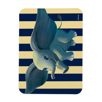 Dumbo | Flying Dumbo Painted Art Magnet | Zazzle