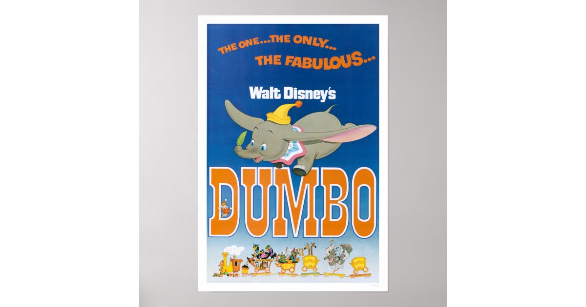 Dumbo Flying Poster | Zazzle