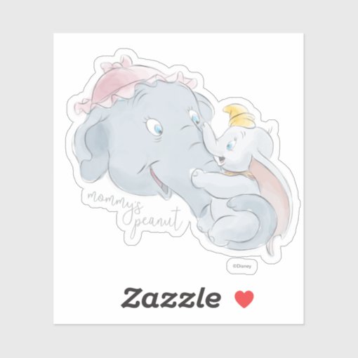 Dumbo | Mommy's Peanut Sticker | Zazzle