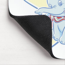 Dumbo sitting star background mouse pad | Zazzle