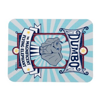 Dumbo | The Magnificent Flying Elephant Circus Art Magnet | Zazzle