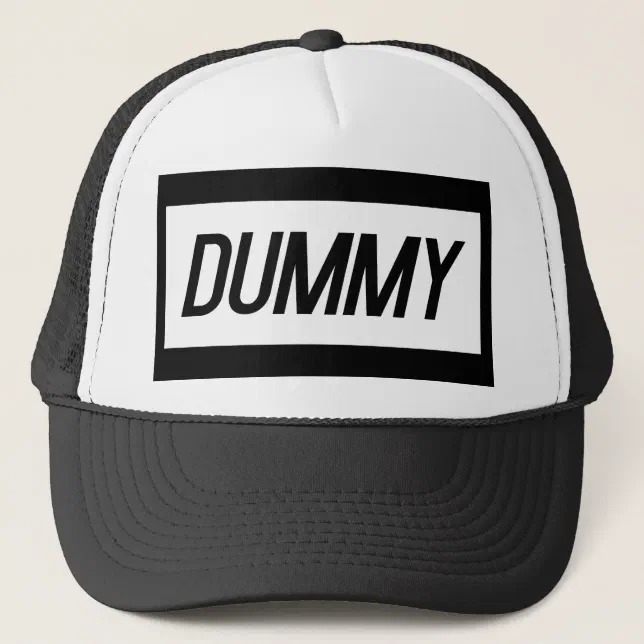 Dummy Co. Trucker Hat | Zazzle