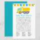 Dump truck Baby Shower Word Search Game | Zazzle