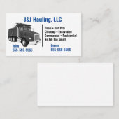 Dump Truck Business Card | Zazzle