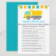 Dump truck Nursery Rhyme Quiz baby shower game | Zazzle