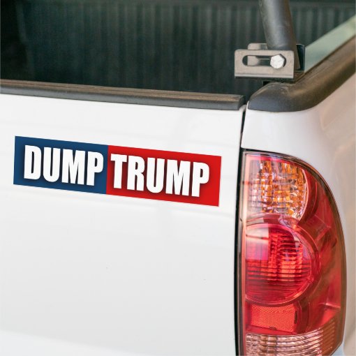 "DUMP TRUMP" BUMPER STICKER | Zazzle