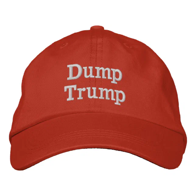 Dump Trump Embroidered Baseball Cap | Zazzle