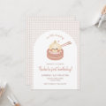Dumpling Birthday Invitation, Dim Sum Birthday Invitation | Zazzle