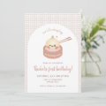 Dumpling Birthday Invitation, Dim Sum Birthday Invitation | Zazzle