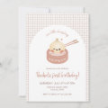 Dumpling Birthday Invitation, Dim Sum Birthday Invitation | Zazzle