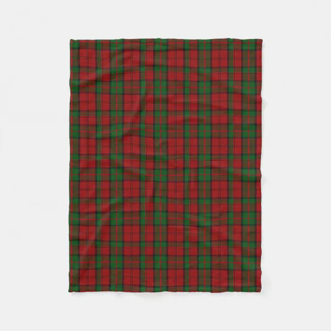 Dunbar Clan Tartan Plaid Fleece Blanket | Zazzle