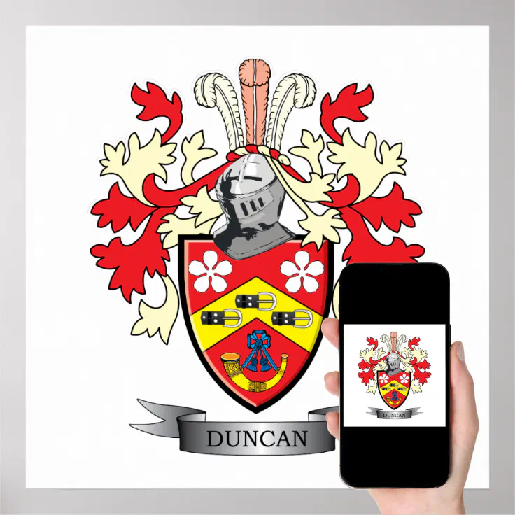 Duncan Family Crest Coat of Arms Poster | Zazzle